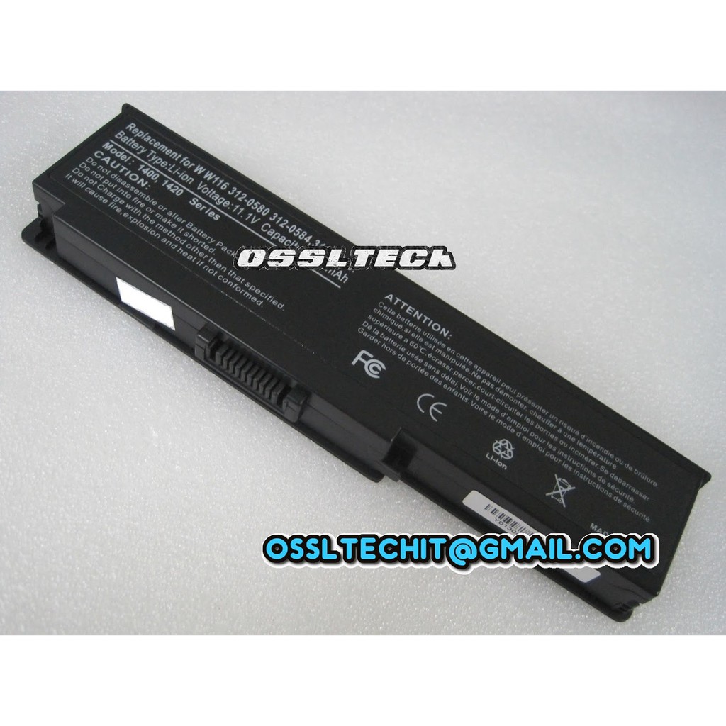 DELL Vostro 1400 Inspiron 1420 WW116 FT092 FT095 PP26L Laptop Battery ...