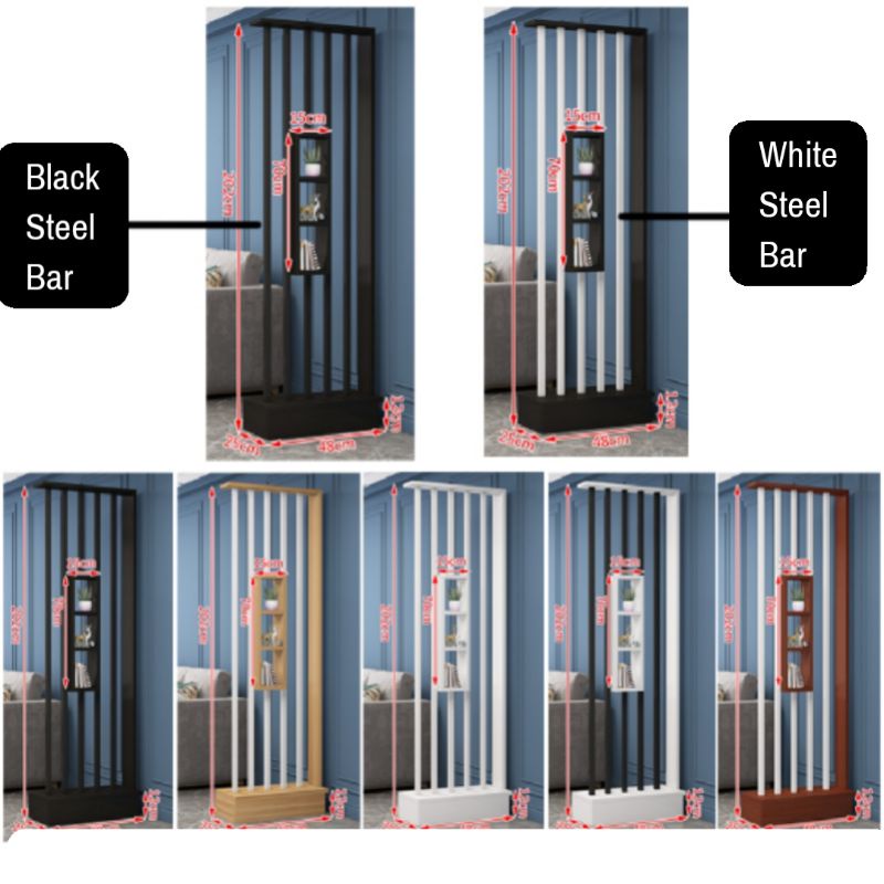 Partition Cabinet Divider Wall Display Rack Bookshelf Board Bar Living ...