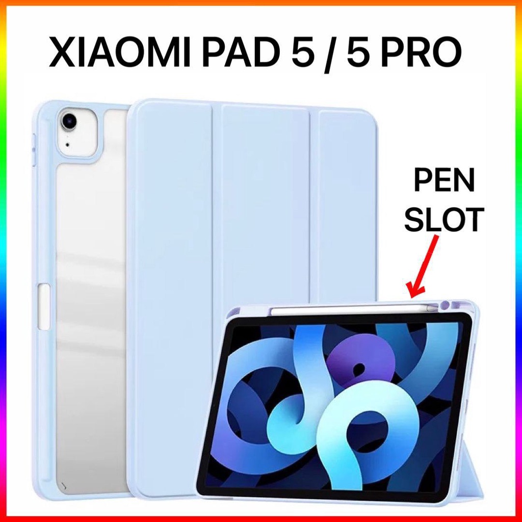 Xiaomi Pad 5 / 5Pro 11inch High Quality Transparent New Acrylic Anti-Bending Pen Holder Case ...