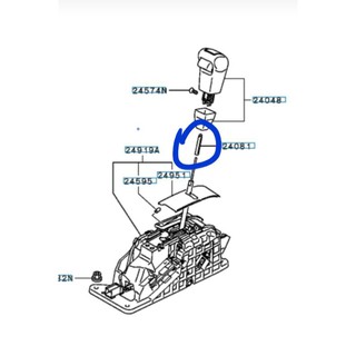 100％ ORIGINAL MITSUBISHI TRITON PAJERO SPORT AUTO GEAR LEVER SHIFT KNOB ...