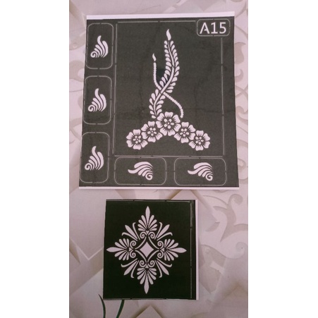 Sticker Inai Lukis Murah Senang Nak Lukis Design Terbaru / Henna ...