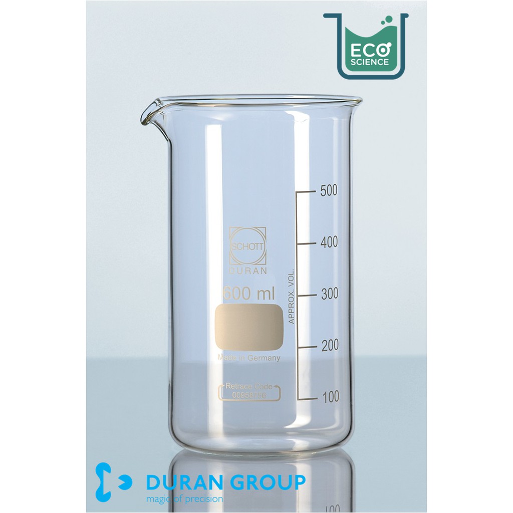 DURAN® Beaker Tall Form with Spout (50 - 1000 ml) | Shopee Malaysia