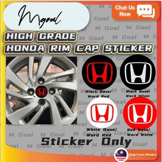 Honda Rim Cap Sticker Reflective City Civic Jazz Accord Hrv crv eg ek ...