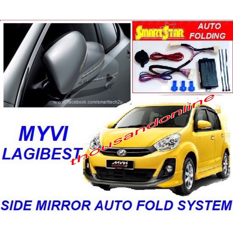 PERODUA MYVI LAGI BEST / ICON / AXIA / ALZA / BEZZA AUTO FLIP FOLDING ...