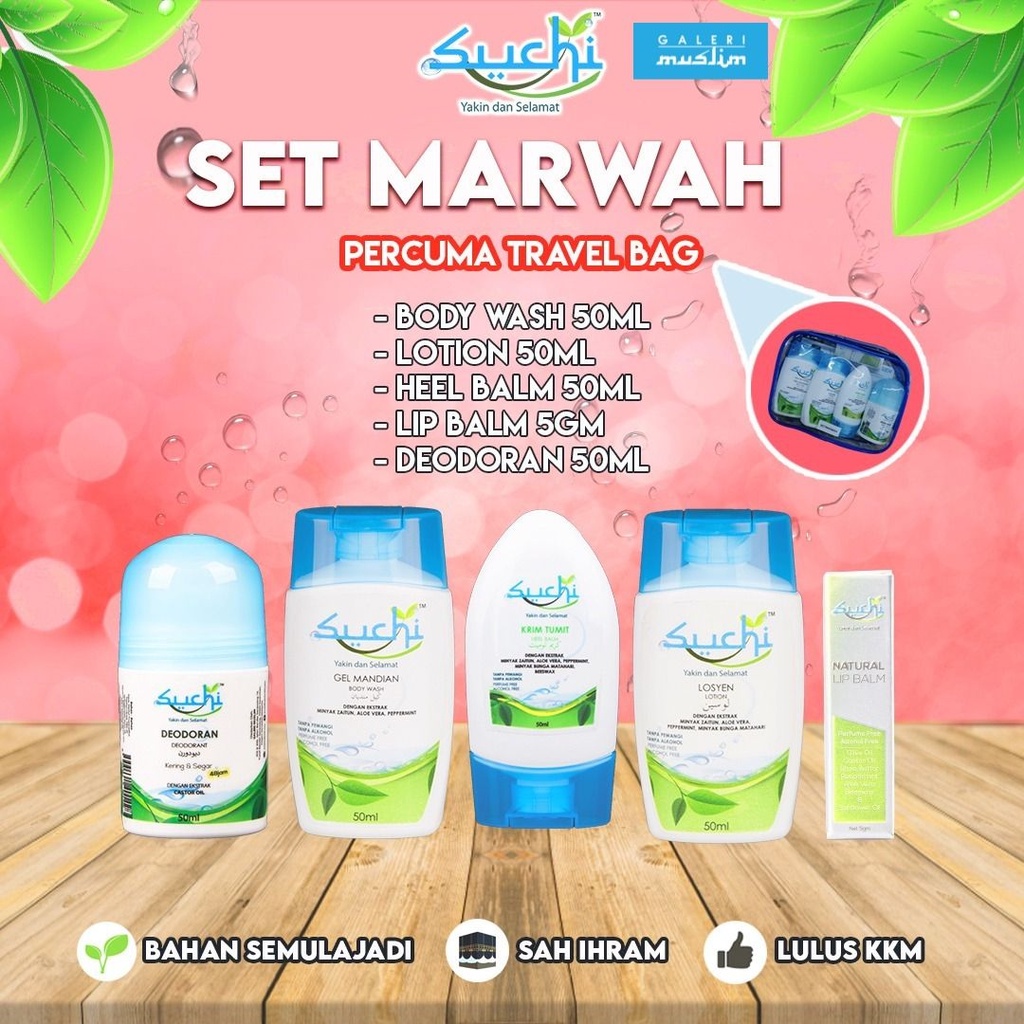 SUCHI TRAVEL KIT SET MARWAH😍 UNTUK KEGUNAAN HAJI UMRAH🕋POSTAGE TODAY🚛 ...
