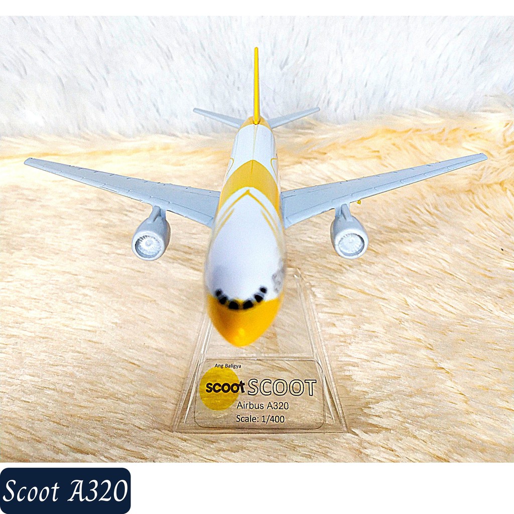 Fly Scoot Airbus A320 Diecast Airplane with Stand Label! | Shopee Malaysia