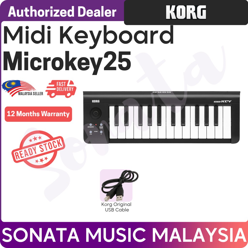 Korg microKEY 25 keys - MIDI Keyboard | Shopee Malaysia