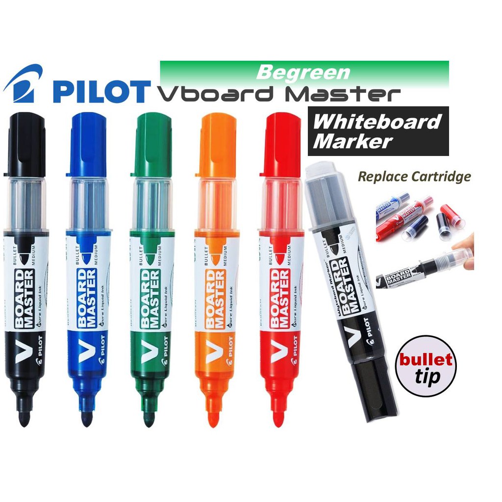 Pilot Whiteboard Marker V Board Master Whiteboard / Refill Cartridge ...