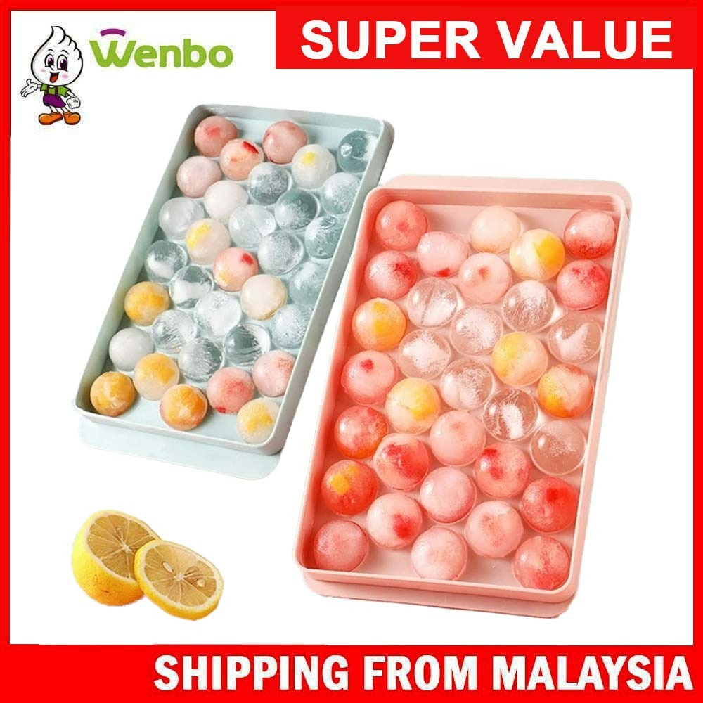 Wenbo Acuan Bola Ais 33 Holes Ice Ball Cube Tray Jelly Maker Ice Maker ...