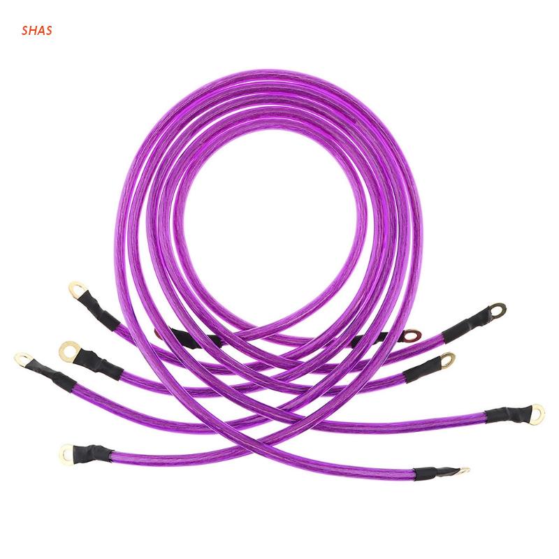 Shas 5x Universal 5 Point Automotive Earth Wire Ground Cable Car Engine ...