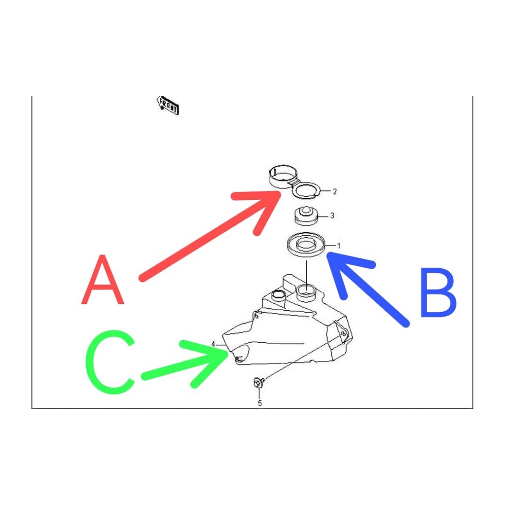 Modenas Dinamik 120 2T cap, receiver oil, 2T tank 100% original modenas ...