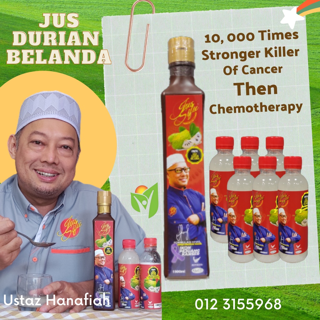 JUS PATI DURIAN BELANDA - JUS SIFU USTAZ HANAFIAH - Plus Stevia Tanpa ...
