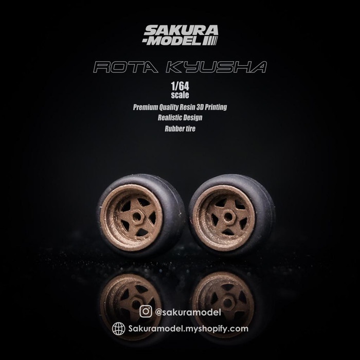 1/64 Custom Wheels Sakura model Rota Kyusha | Shopee Malaysia