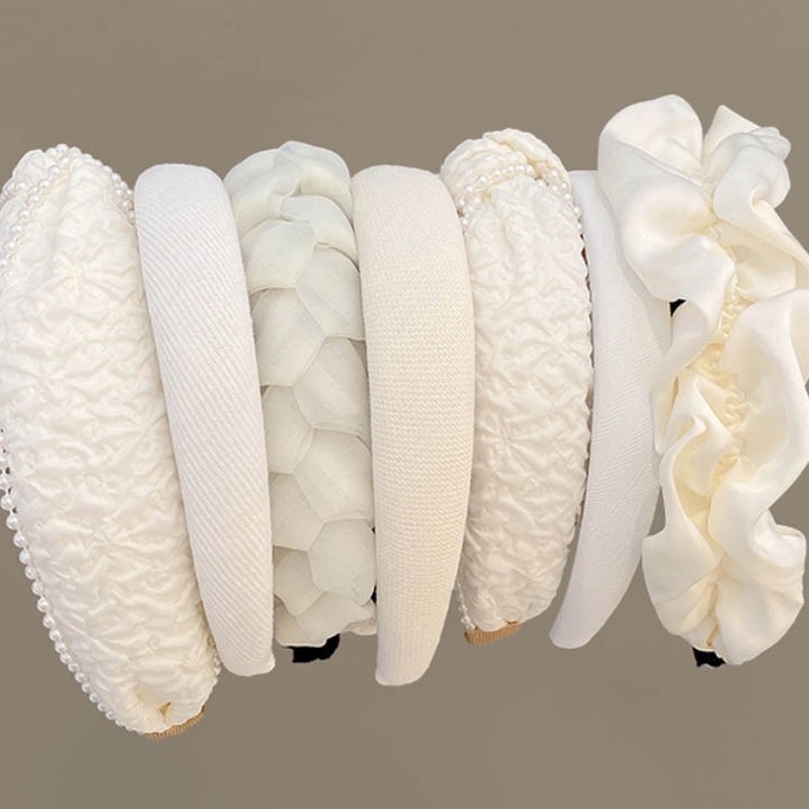 White Forest High-end Headband Female Imitation Pearl Hairband Autumn ...