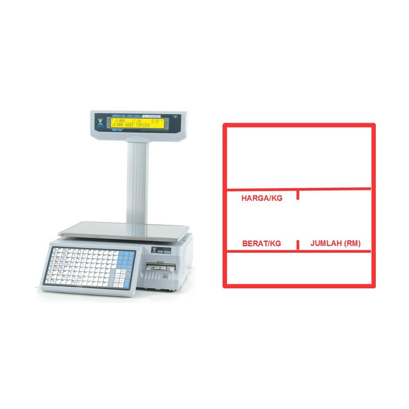 DIGI Digital Scale Printing Label - (5 rolls) | Shopee Malaysia