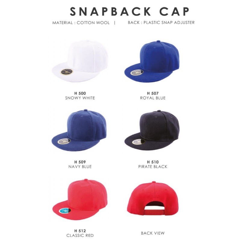 Premium Snapback Cap with Velcro Stripe -H5 | Shopee Malaysia