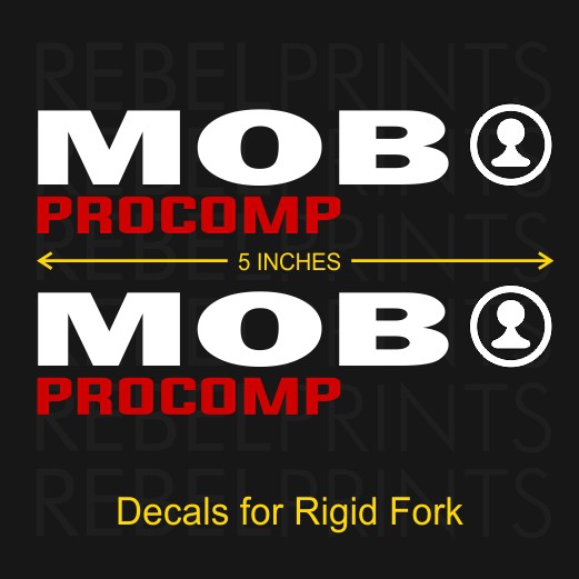 MOB Pro Comp Decals for Rigid Fork | Shopee Malaysia