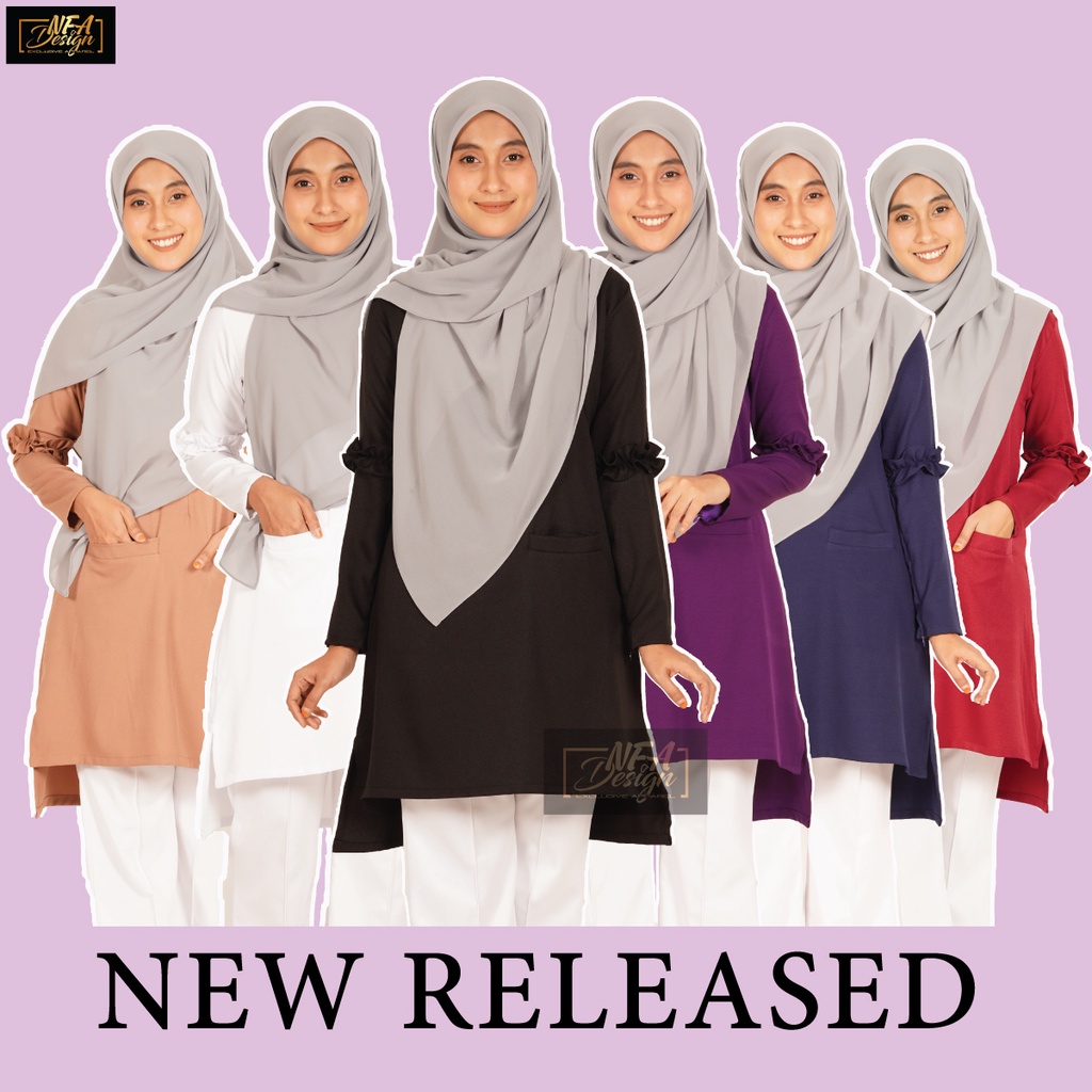 BLOUSE MUSLIMAH.BLOUSE LABUH BY NFA DESIGN. | Shopee Malaysia