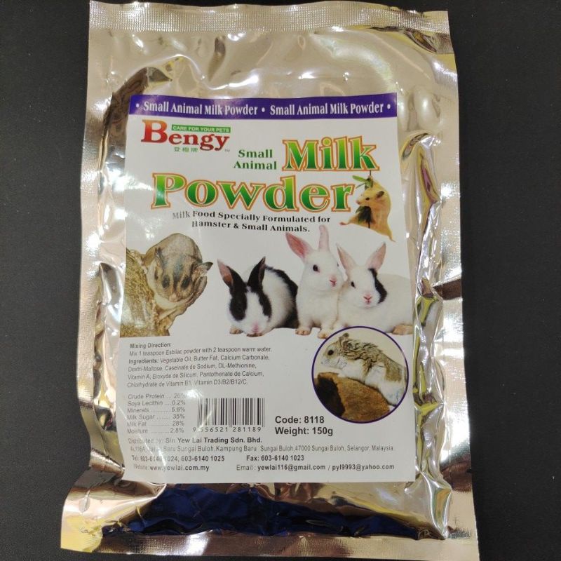 bengy Small Animal Milk Powder 150g | Shopee Malaysia