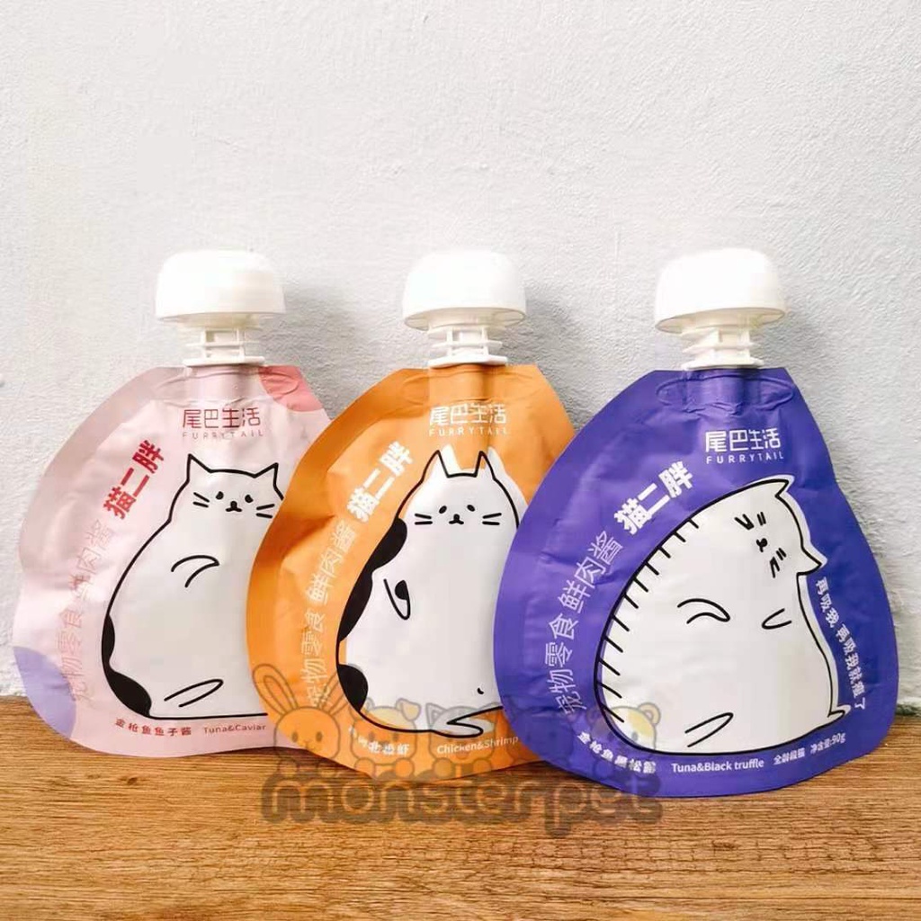 Furry tail cat treat snack cat food creamy cat stick cat wet food ...