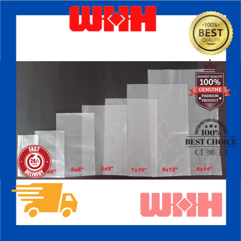 PLASTIC BAG HD 1KG+- (ASST.SIZE) HALF TRANSPARENT | Shopee Malaysia