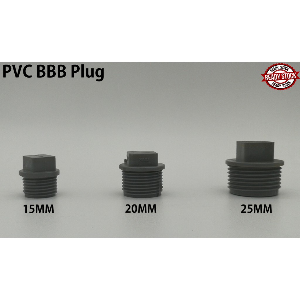 15MM 20MM 25MM PVC PIPE FITTING BRAND BBB (BINA) PLUG | PAIP AIR FITTING KELABU | Shopee Malaysia