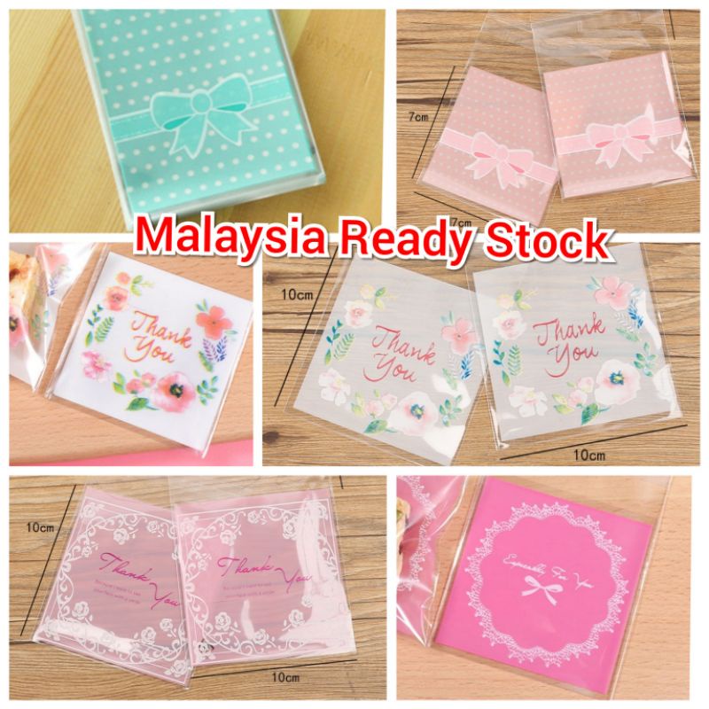 95~100pc 7x7,10x10,14×14 OPP plastik beg ,gred makanan plastik biskut ...