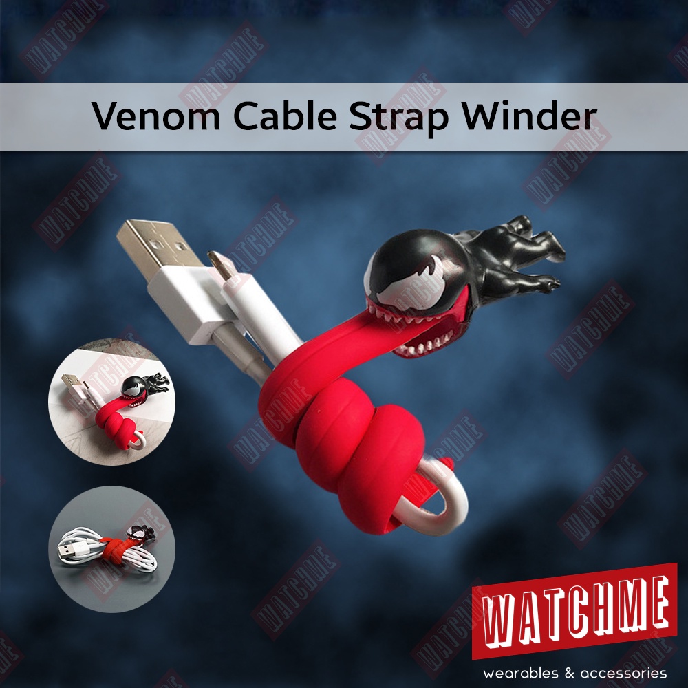 Marvel Venom USB Cable Strap Winder, Earphones Winder, Cable Ties ...