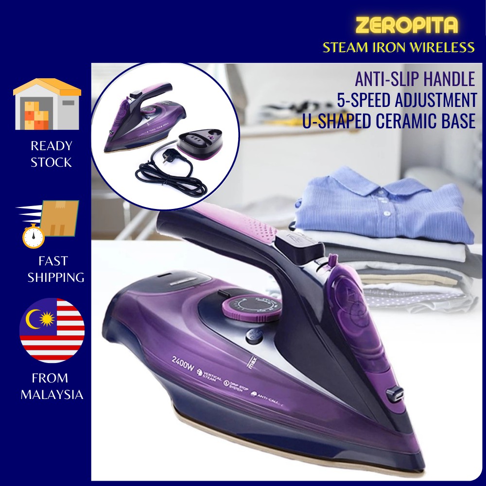 🔥READY STOCK🔥 ZERO SK-2085 Steam Iron Wireless Handheld Steamer 5 Speed ...