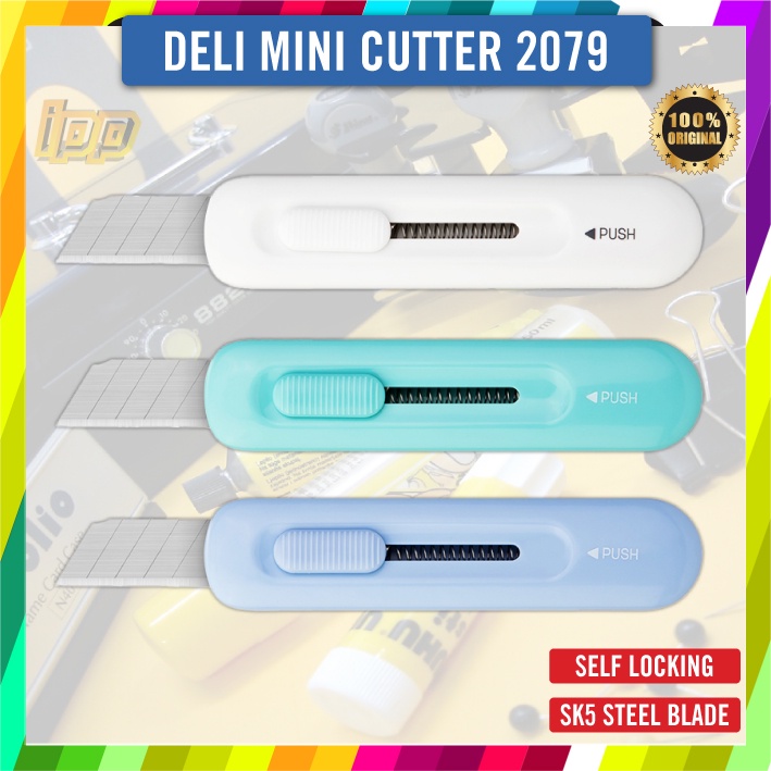 Deli Mini Cutter SK5 Sharp Blade / Mini Pen Knife (2079) - Ready Stock ...