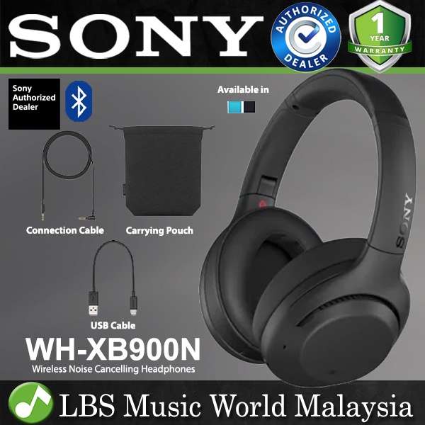Sony WH-XB900N Bluetooth Wireless Noise Cancelling Over Ear Headphone ...