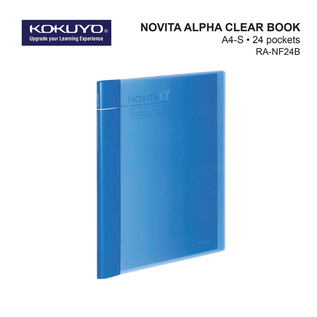 KOKUYO RA-NF24B Novita Alpha A4 Clear Book (24 Pockets) | Shopee Malaysia