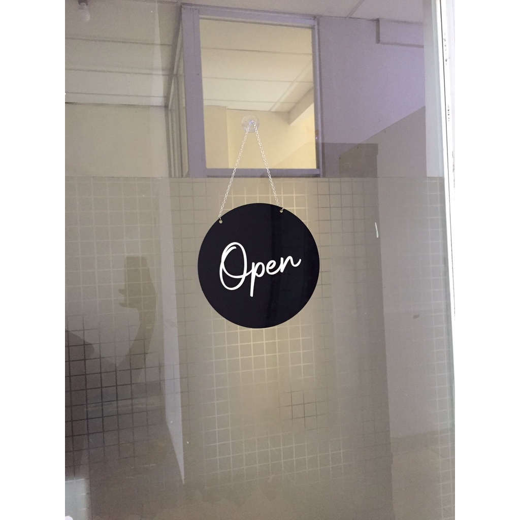 Acrylic Signage Open Close embossed (Round)/Acrylic embossed | Shopee ...