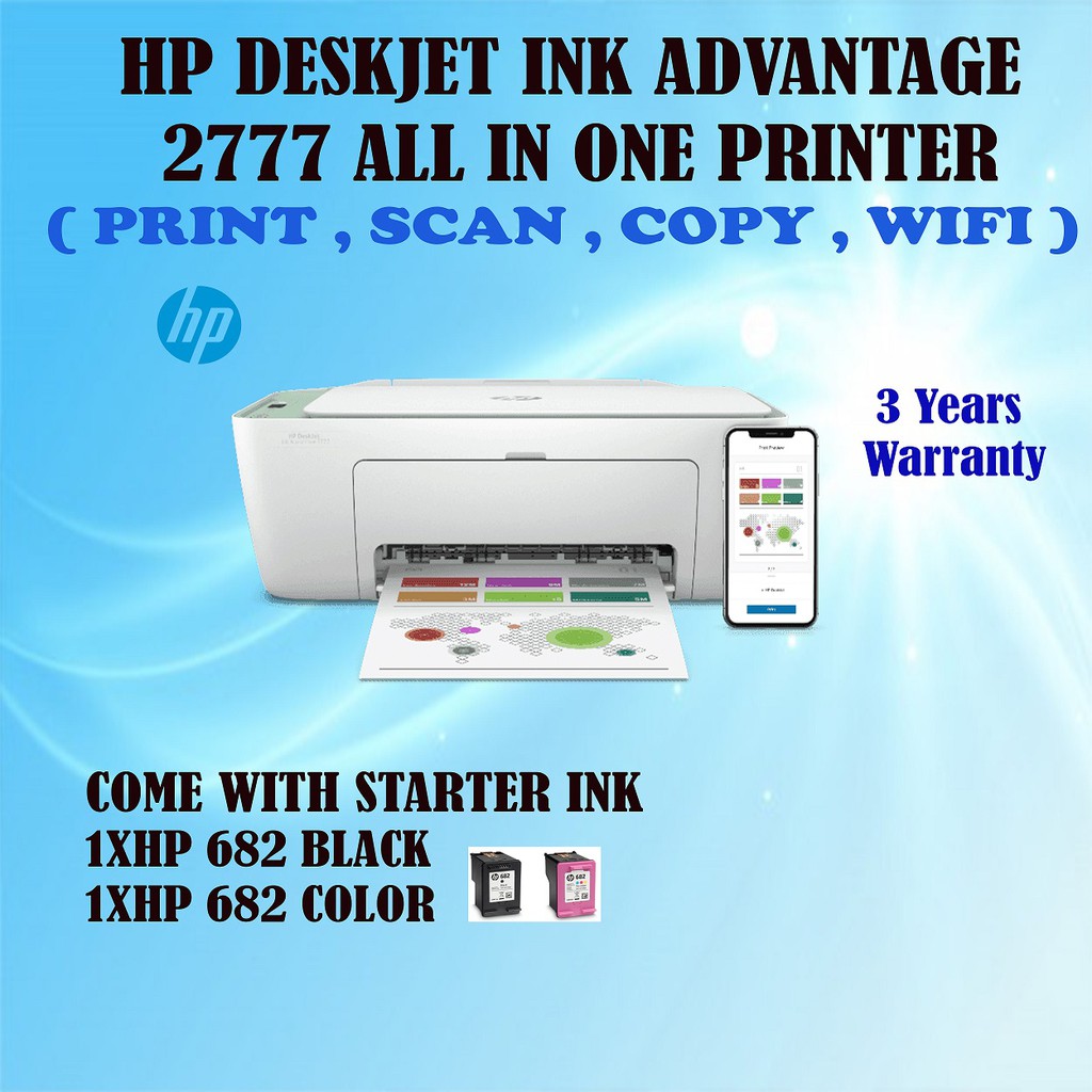 [ READY STOCK ] HP 2777 Deskjet Ink Advantage All-in-One Printer ...