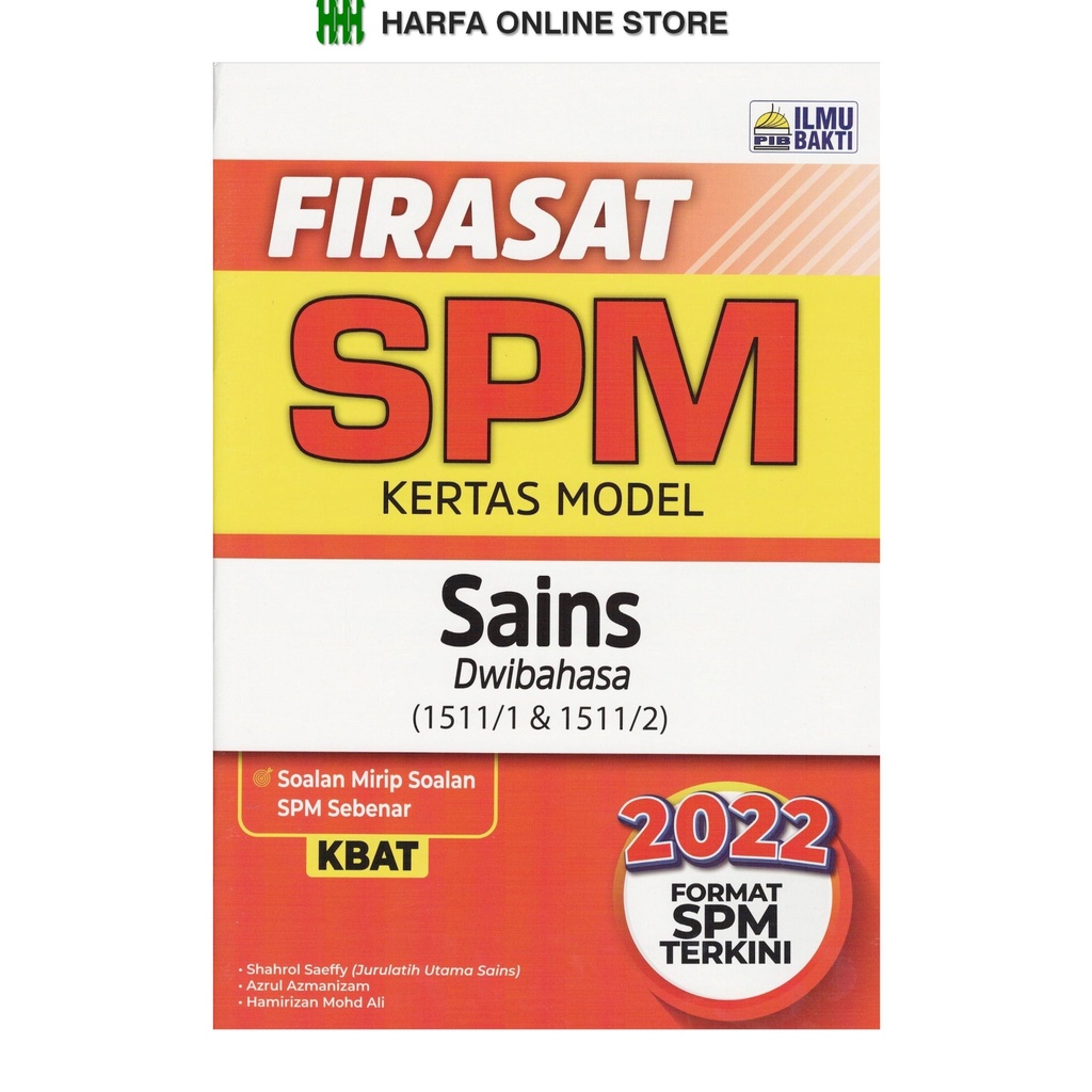 Buku Latihan : Firasat SPM Kertas Model Sains Dwibahasa ( 2022 Format ...