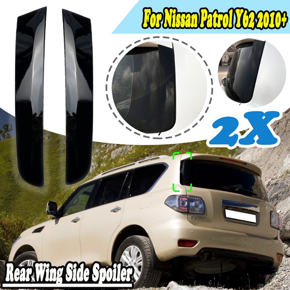 Pair Rear Window Side Roof Spoiler Canards Splitter Sticker For Nissan ...