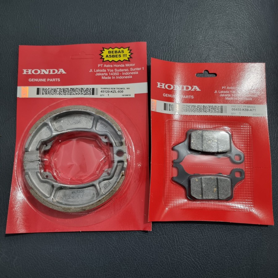 Front and Rear Dispad Brake Pads for Genio Vario 125 150 160 CBS New ...