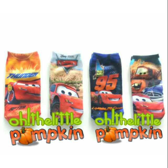 Disney Cars Lightning McQueen Socks | Shopee Malaysia