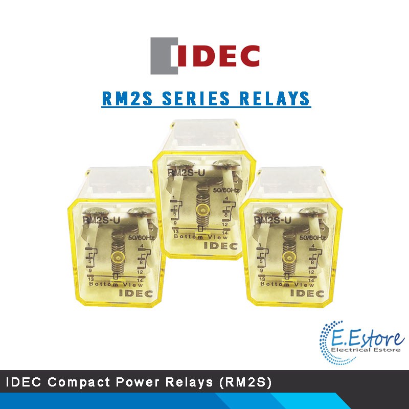 IDEC RM2S Series Compact Power Relays, RM2S-U - Standard / RM2S-UL ...