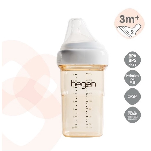[ 100% Original ] Hegen PCTO Feeding Bottle PPSU 60ml/150ml/240ml/330ml (2oz/5oz/8oz/11oz) Basic ...