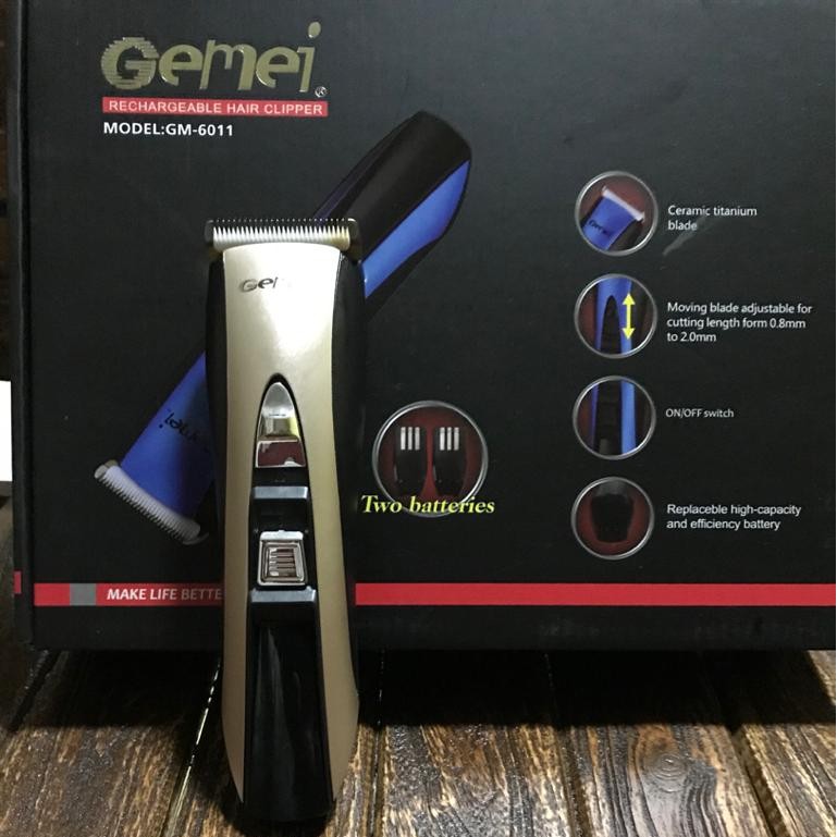 Pro Gemei, Geemy GM 6011 Professional Hair Clipper Rechargeable Hair Trimme | Shopee Malaysia