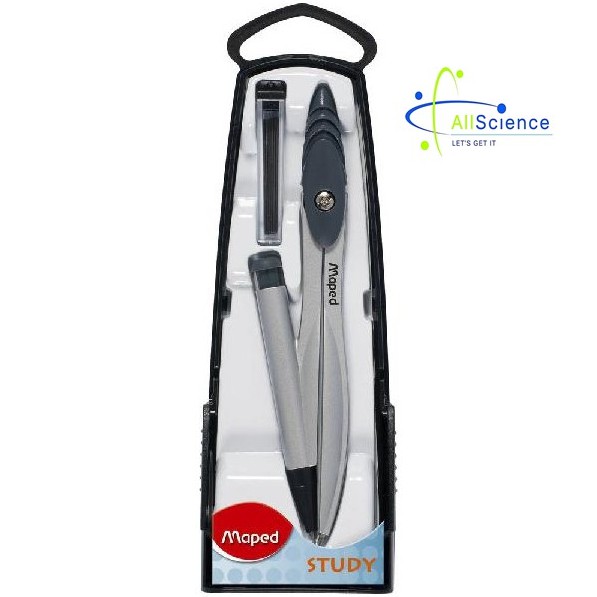 Maped - [ Reliable ] Student Math Metal Compass for Geometry Drawing ...