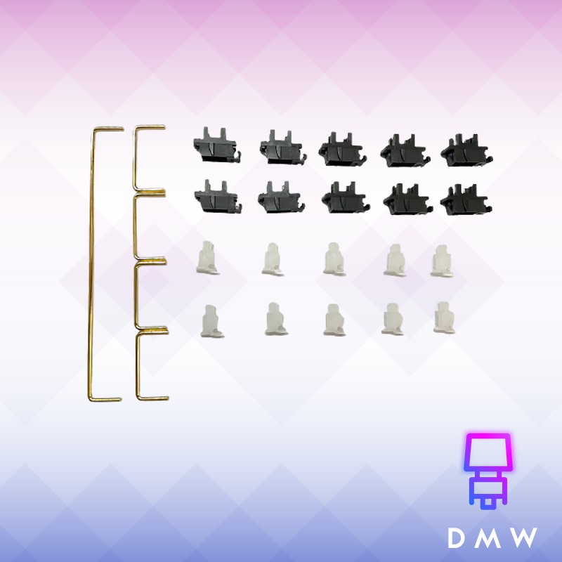 HOLEE MOD JWK/Everglide Panda Gold Plated Wire Keyboard Stabilizer ...