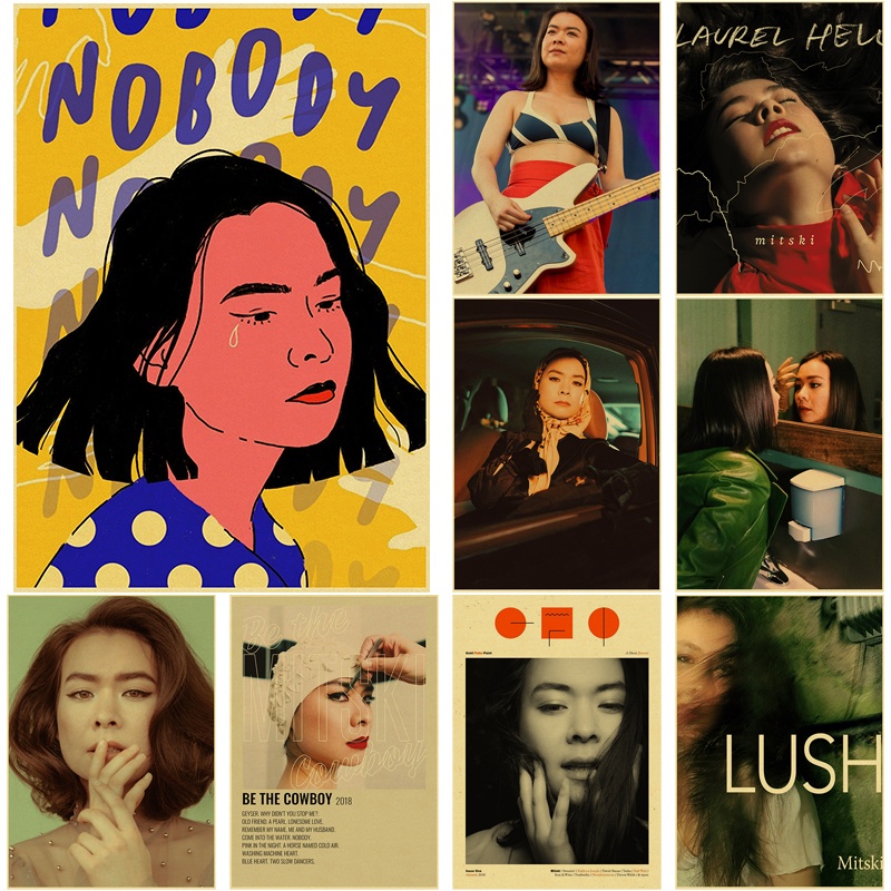 Singer Mitski Posters Be The Cowboy Retro Kraft Paper Vintage Room Home Bar Cafe Decor Gift ...