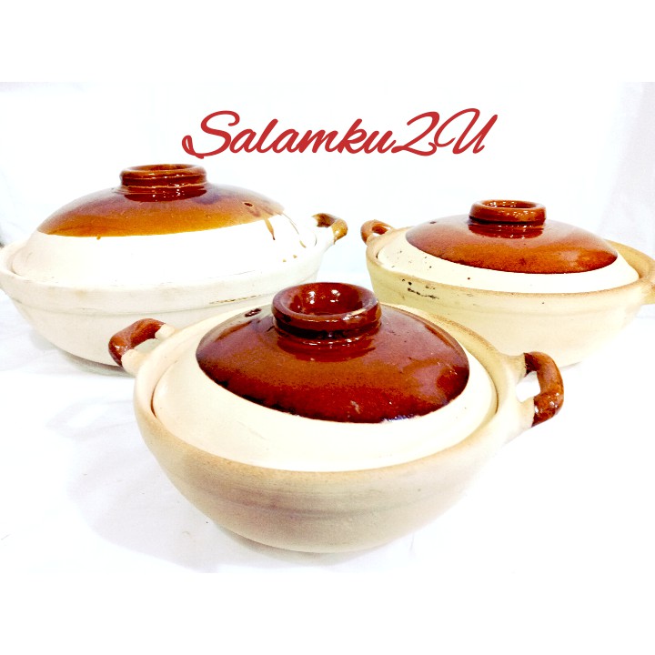 CERAMIC/ CLAYPOT WITH LID/PERIUK TANAH | Shopee Malaysia