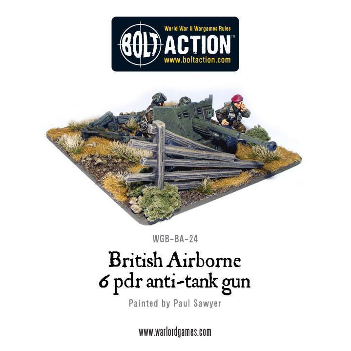Warlord Games - Bolt Action - British Airborne 6 Pounder AT Gun ...