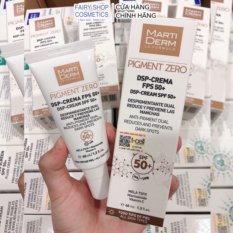 [ Genuine ] Sunscreen -- MartiDerm Pigment Zero DSP-Cream SPF 50+ 40ml ...