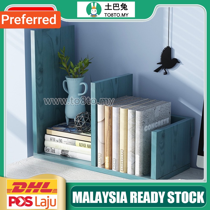 Student Desktop Small Simple Bookshelf Book Rack Storage Rak BukuMY ...
