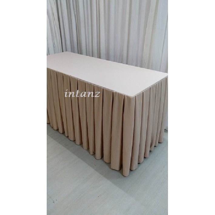 INTANZ Skirting Meja Banquet 6x2 JC Easy Setting Table Skirting ...