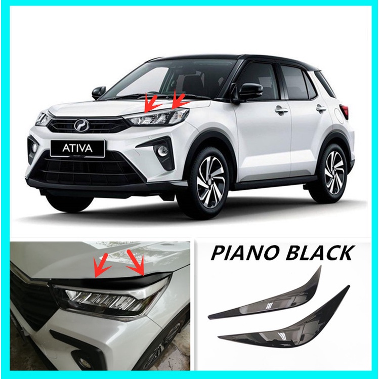 Perodua Ativa / Raize 2021 ABS Eyes Lips Cover Trim (PIANO BLACK ...